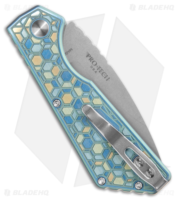 Strider + Pro-Tech PT Custom Auto Knife Gridlock Ti #5 Black