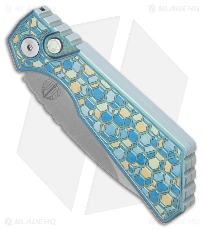 Strider + Pro-Tech PT Custom Auto Knife Gridlock Ti #5 Black