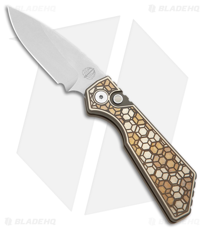 Strider + Pro-Tech PT Custom Auto Knife Gridlock Ti #7 Black