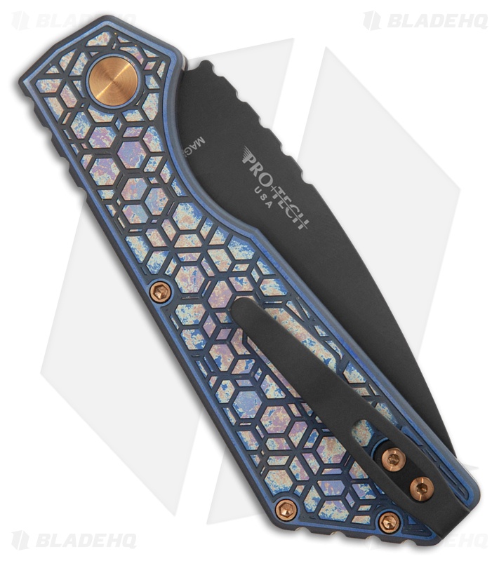 Strider + Pro-Tech PT Custom Auto Knife Gridlock Ti #2 SW