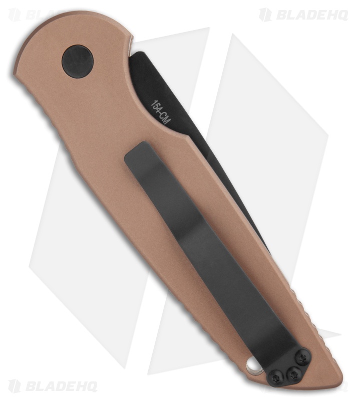 Pro-Tech TR-3 Auto FDE Al Clip Point Black 154CM