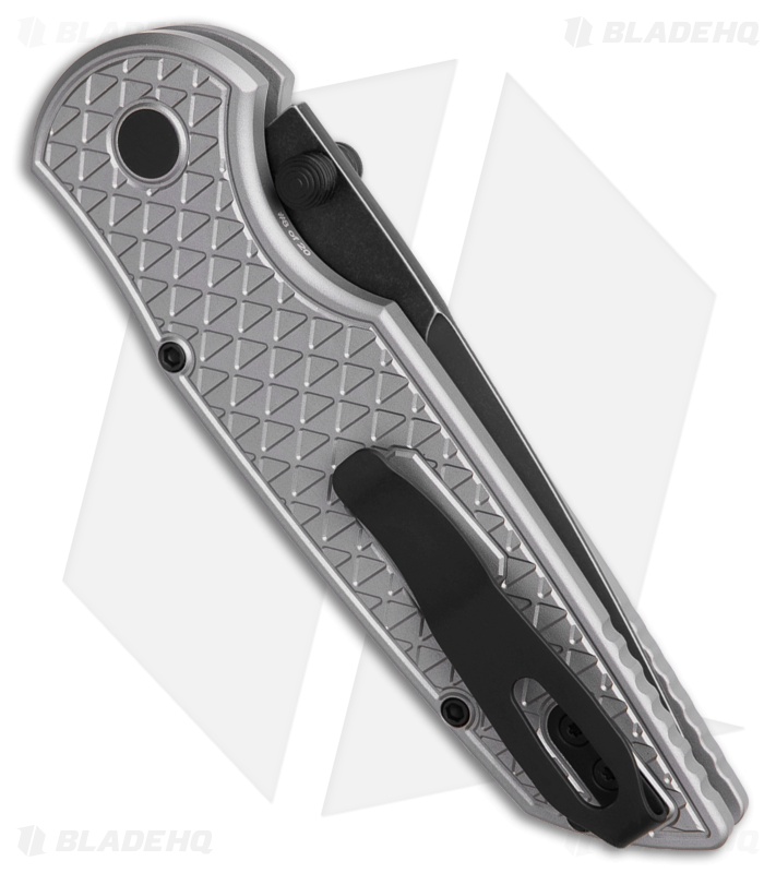 Pro-Tech TR-3 Integrity Button Lock Knife Gray Relic Aluminum