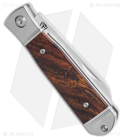 QSP Jumping Jack Knife Ironwood Handle Satin Blade