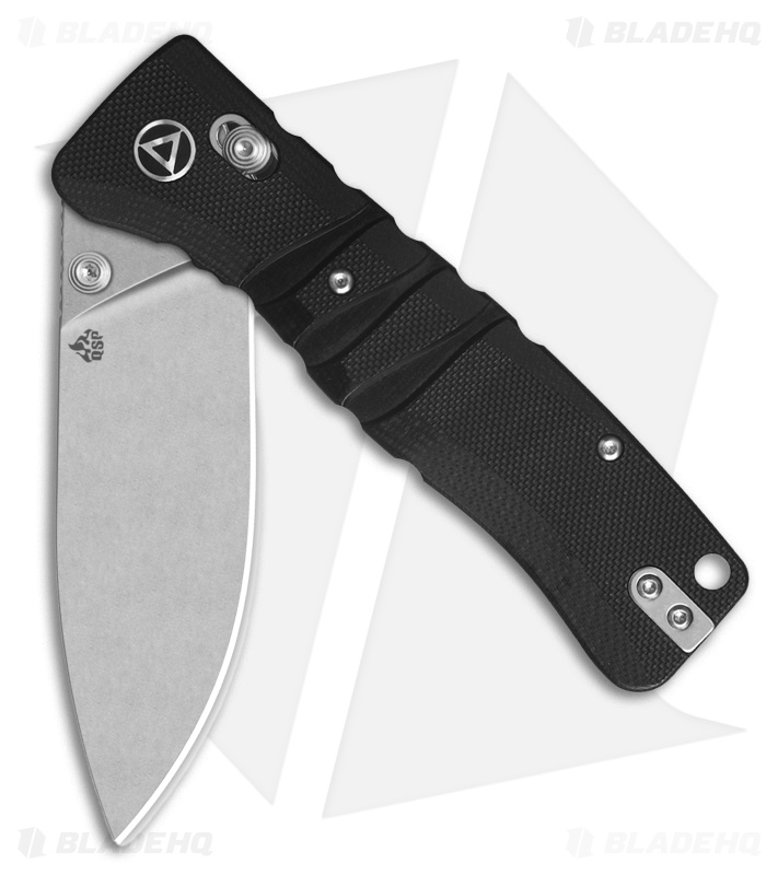 QSP Ripley Glyde Lock Black G-10 Drop Point SW 14C28N
