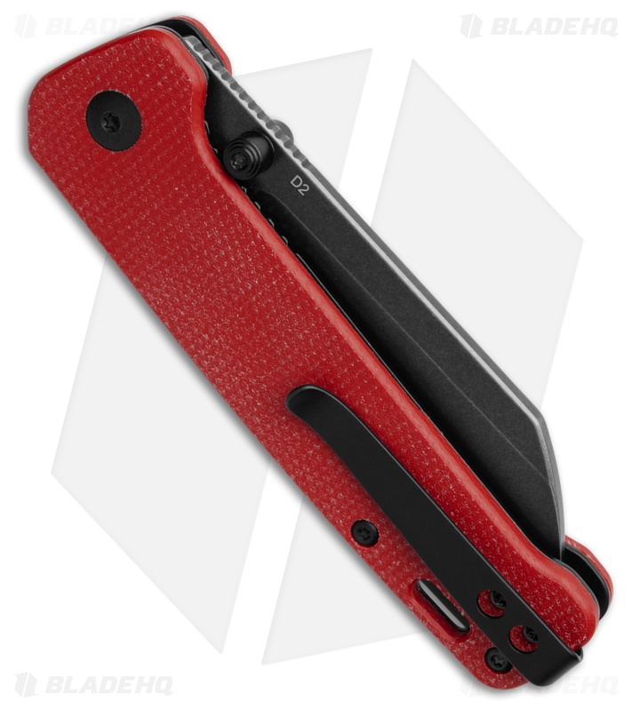 QSP Penguin V2 Knife Red Micarta Black SW