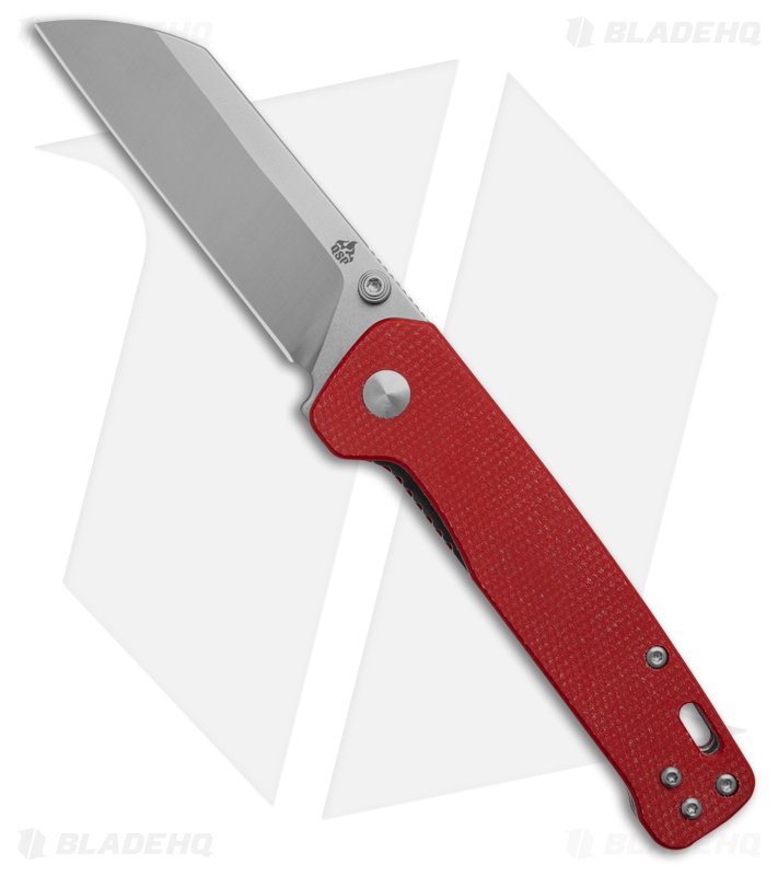 QSP Penguin V2 Knife Red Micarta Satin/SW