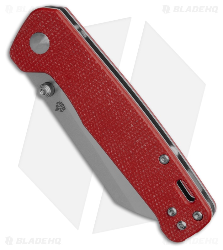 QSP Penguin V2 Knife Red Micarta Satin/SW