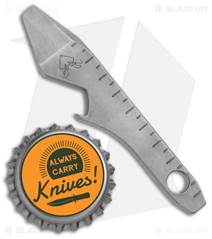 RB Tools & Design Sliver Titanium Pocket Pry Tool - Plain - Blade HQ