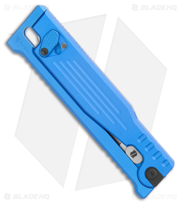 Reate EXO-M Tanto Gravity Knife Blue Black PVD