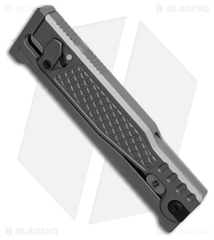 Reate EXO-M Drop Point Gravity Knife Gray Frag Al Satin