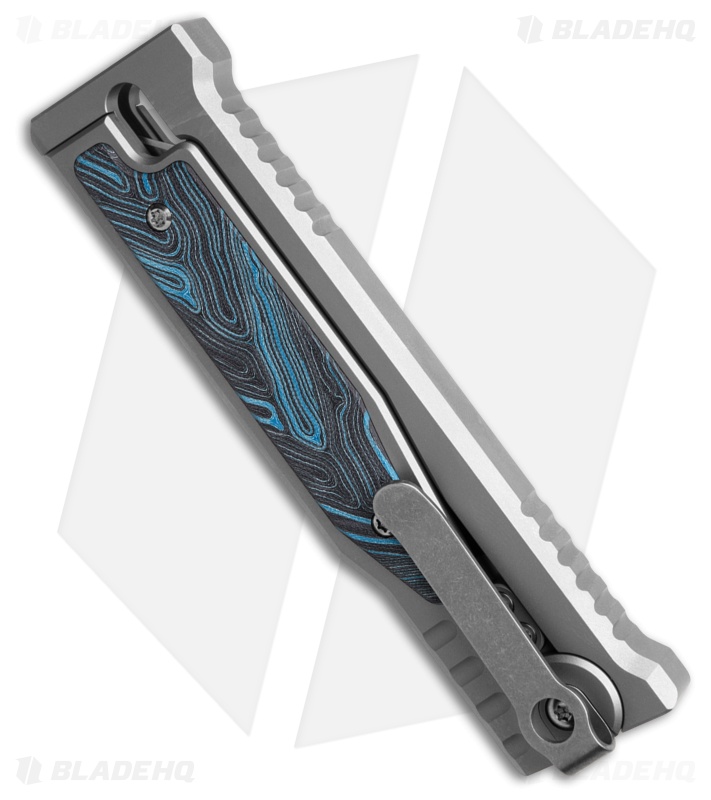 Reate EXO-M Tanto Knife | Black/Blue G-10 | SW/Satin