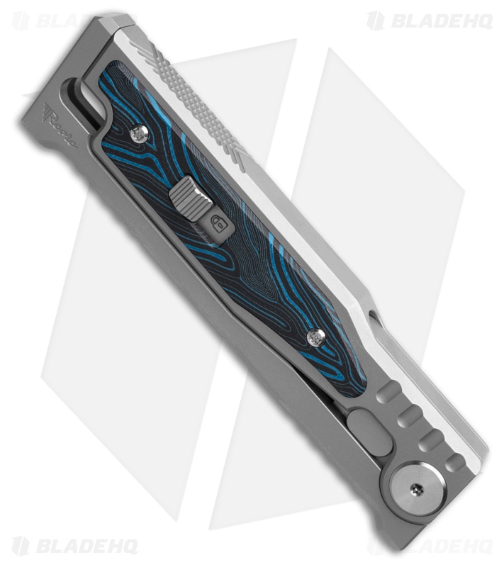 Reate EXO-M Tanto Knife | Black/Blue G-10 | SW/Satin