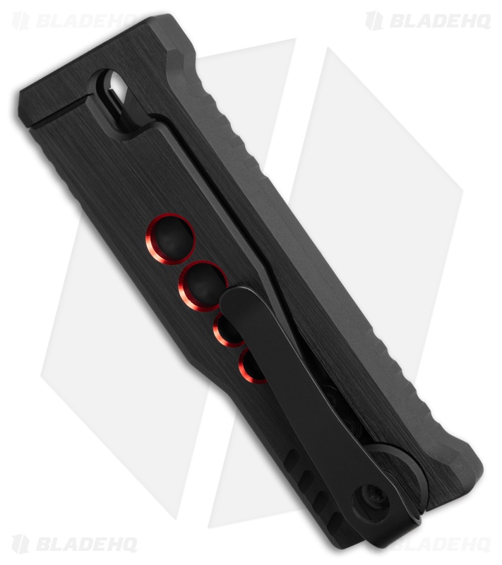 Reate EXO-U Gravity Knife | Black/Red Accents Speedhole