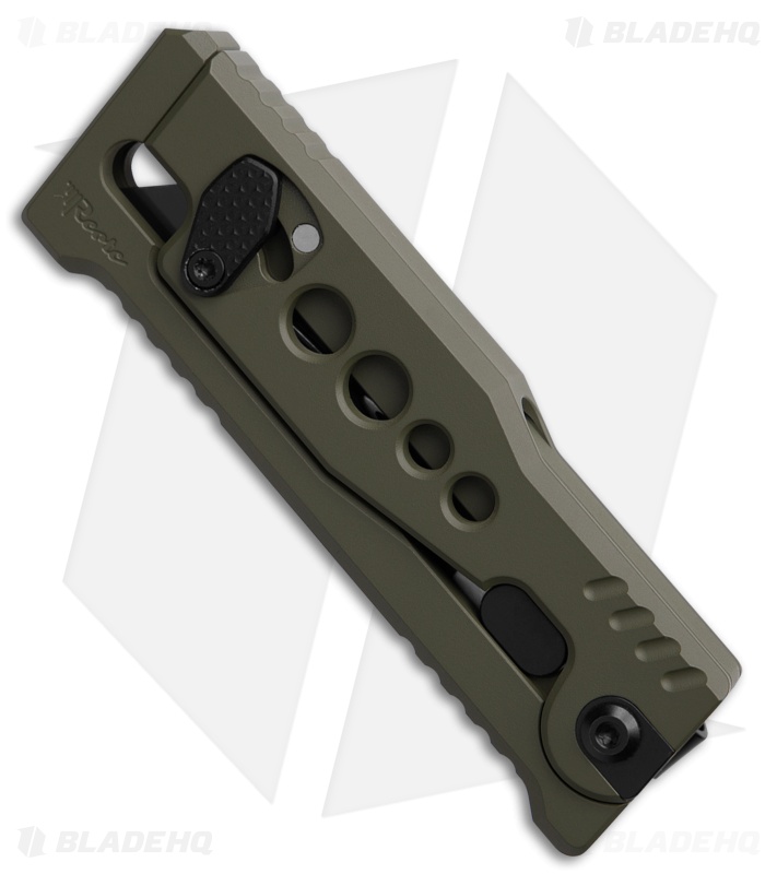 Reate EXO-U Gravity Knife | OD Green Speedhole