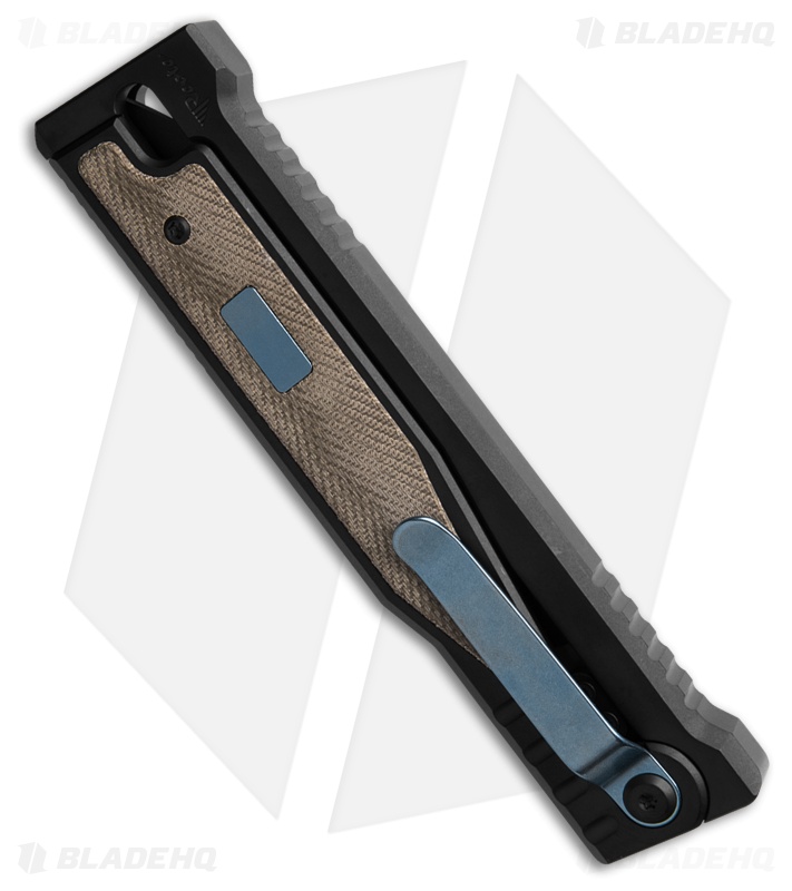 Reate OG EXO OTF Gravity Knife Black, Green Micarta/Ti Two-Tone