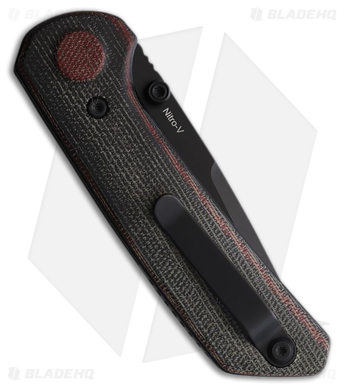 Reate PL-XT Pivot Lock Knife Black/Red Micarta Black PVD