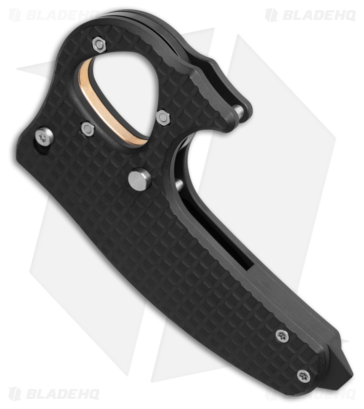 Reate EXO-D Black PVD Ti Spear Point belt satin ELMAX