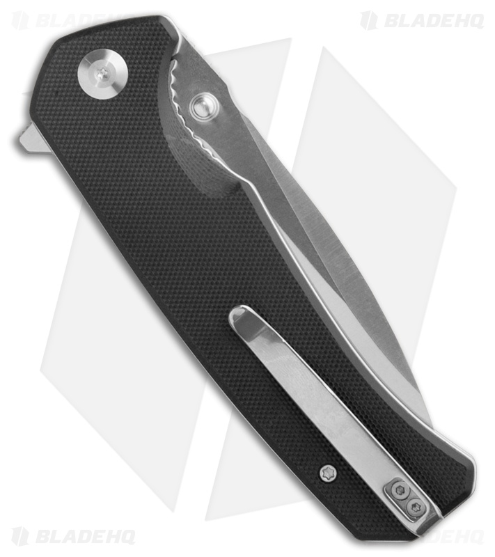 SENCUT Skarnax Black G-10 Drop Point Satin 9Cr18MoV