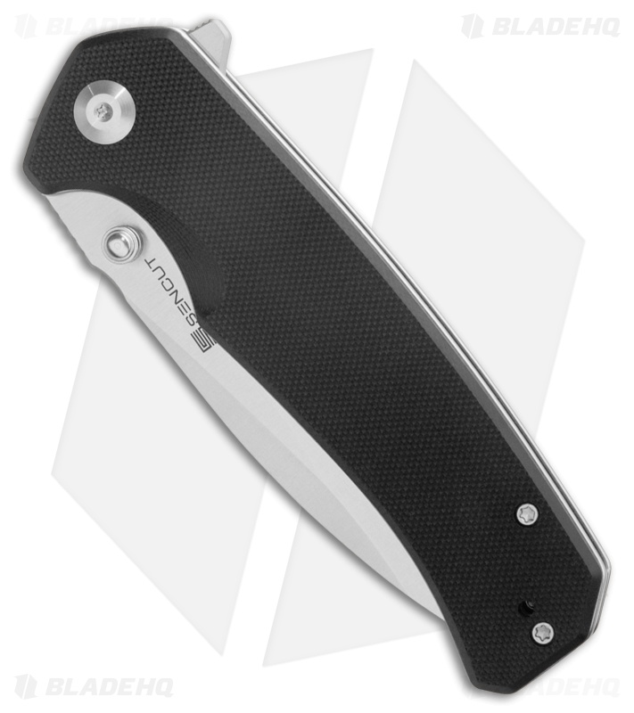 SENCUT Skarnax Black G-10 Drop Point Satin 9Cr18MoV