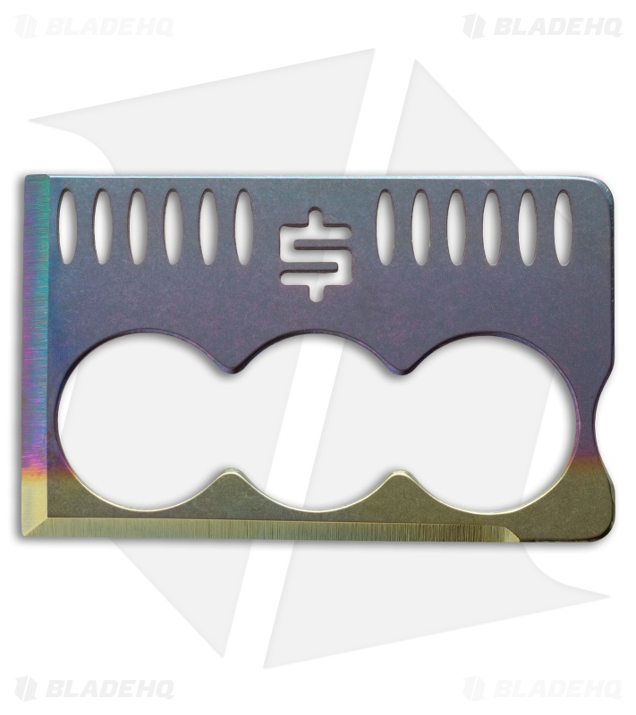 Snody Knives Crisis Card 3.0 Titanium CC Knife Fade (Two-Edges) - Blade HQ