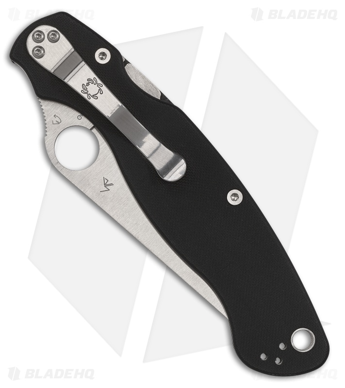 Spyderco Military 2 Left-Hand Knife | Black G10 | Satin S30V