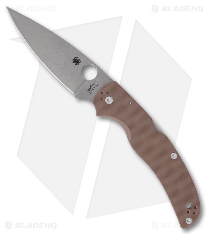 Spyderco Native Chief Knife Brown G-10 Satin