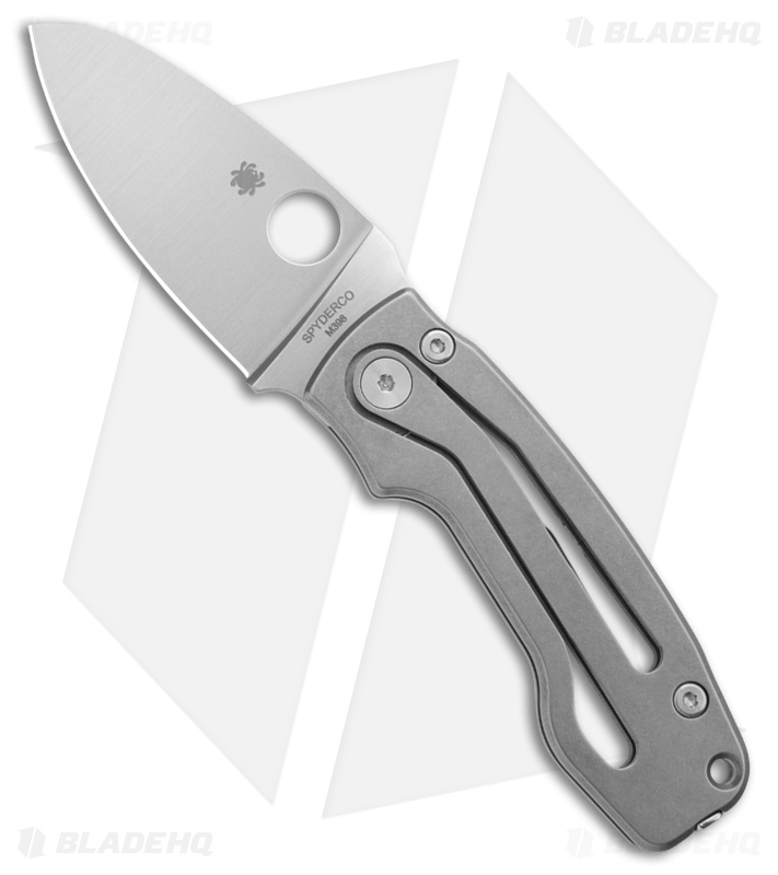 Spyderco PITS 2 Slipit Knife Matte Titanium Satin M398
