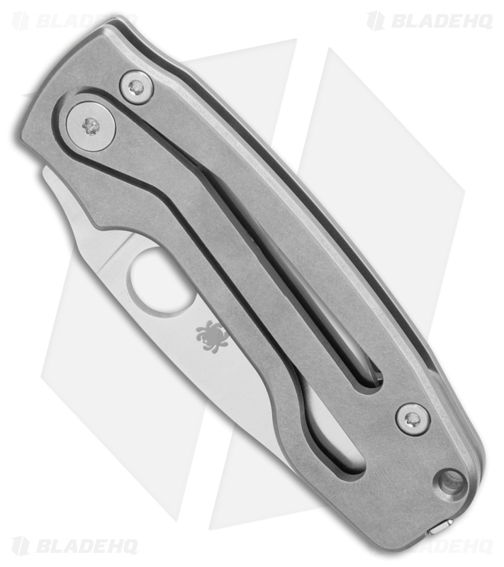 Spyderco PITS 2 Slipit Knife Matte Titanium Satin M398