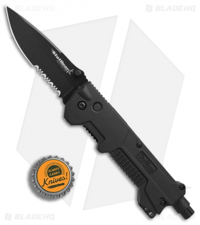 StatGear T3 Tactical Auto Rescue Tool w/ Folding Blade and Strap Cutter ...