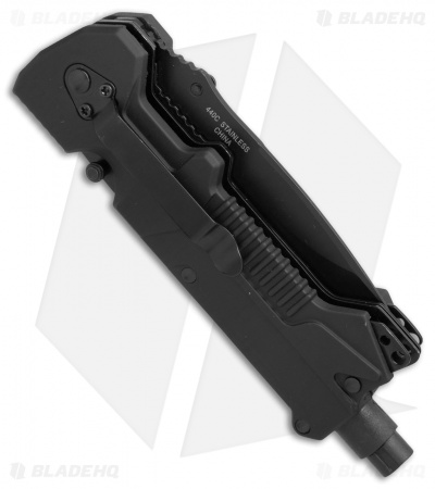 StatGear T3 Tactical Auto Rescue Tool w/ Folding Blade and Strap Cutter ...