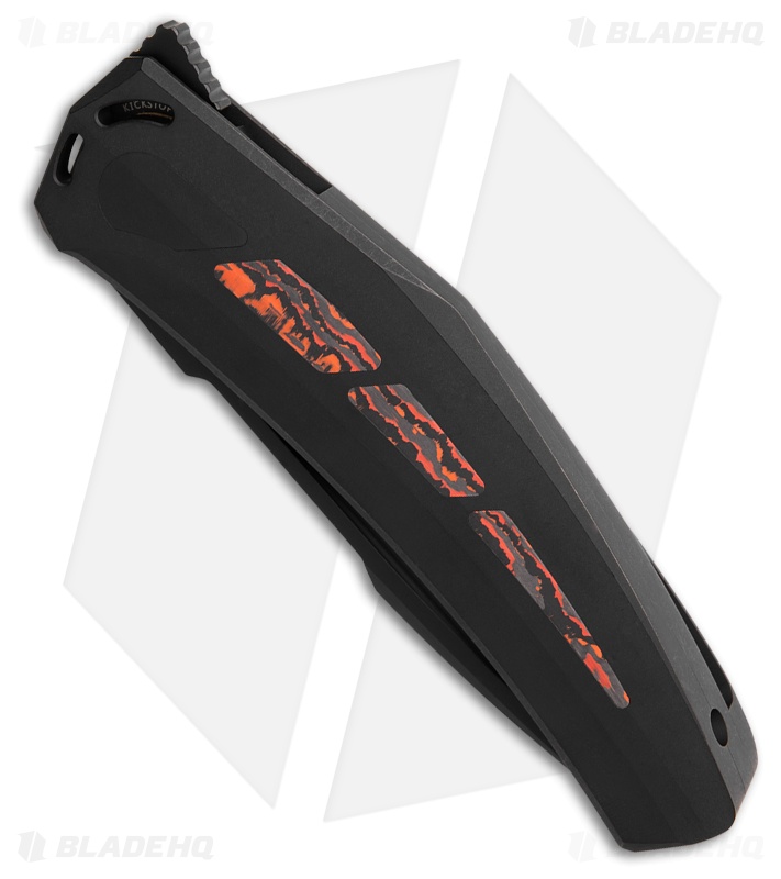 Steel Addiction Large Krypton Frame Lock Knife Lava Flow Ti/CF