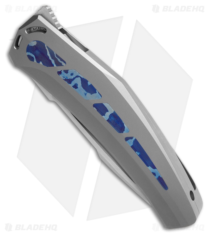 Steel Addiction Large Krypton Frame Lock Knife Timascus