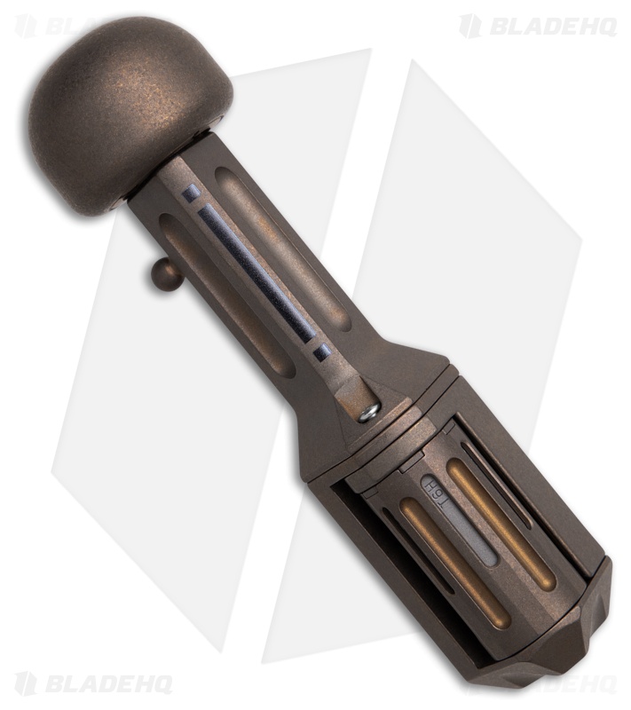 StraightLine EDC REVOLVE 2.0 Bronze Stonewash Titanium Bolt Action Bit ...