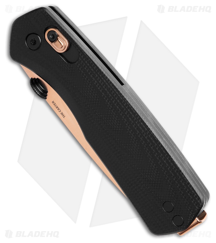 The James Brand The Carter Knife Black G-10 Rose Gold