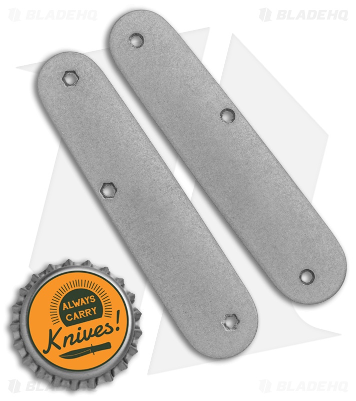 Flytanium Contoured Titanium Scales for Victorinox Cadet Swiss Army ...