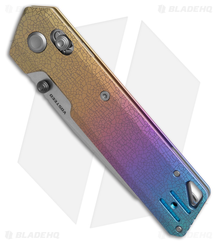 Vosteed Parallel Knife Iridescent Crackle Titanium SW