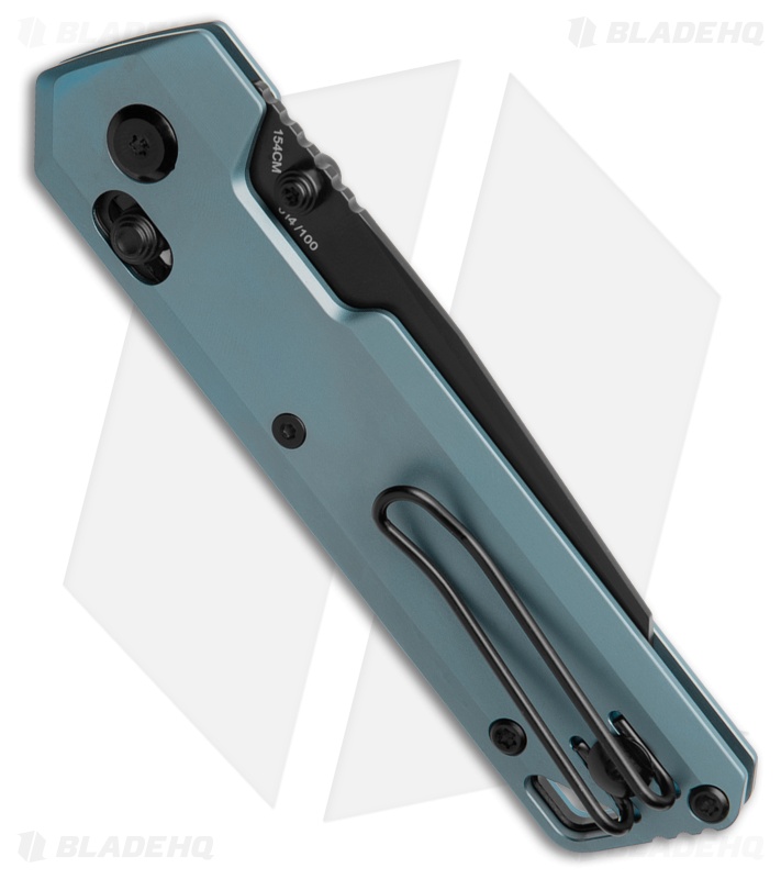 Vosteed Parallel Zero Forks Pocket Knife Blue Ti Black Blade