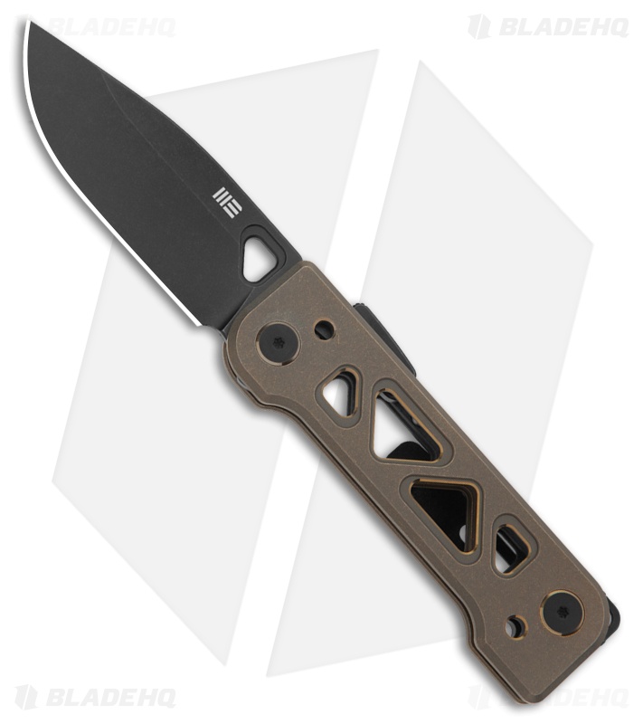 WE Knife Co. Tyro Bronze Ti Drop Point Black SW 20CV