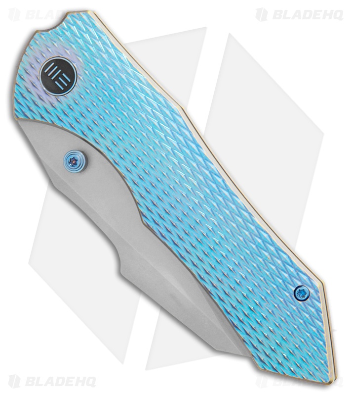 WE Knife Co. High-Fin XL Blue Ti Reverse Tanto SW 20CV