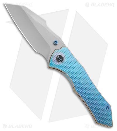 WE Knife Co. High-Fin XL Blue Ti Reverse Tanto SW 20CV