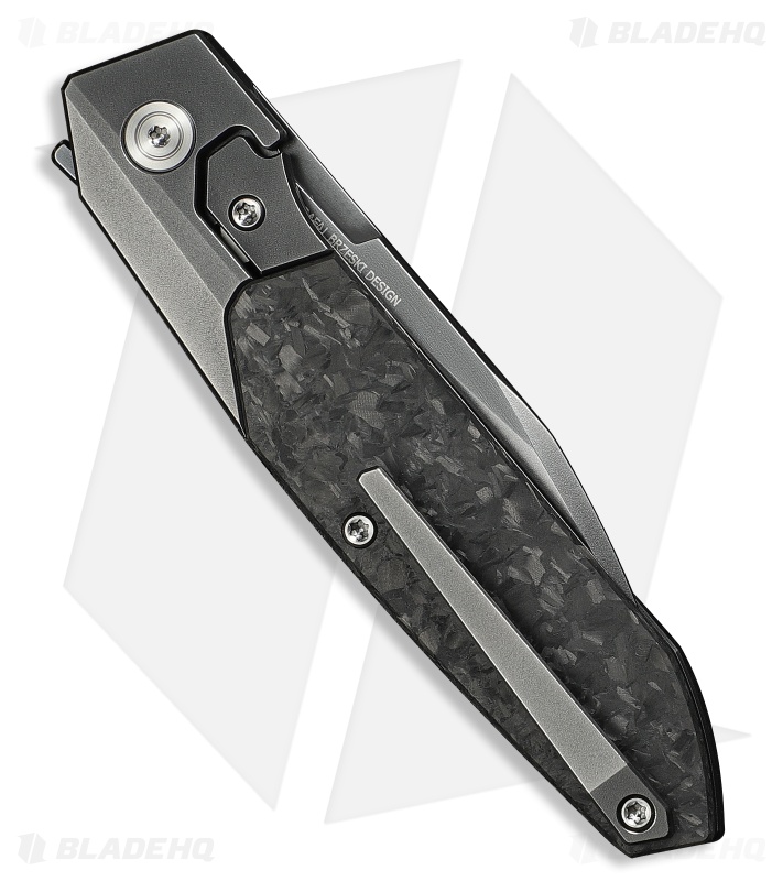 WE Knife Co. Brr15 Knife Carbon Fiber/Ti Gray/Polish