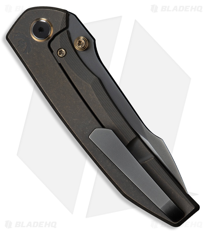 WE Knife Co. Ryson Bronze Ti Harpoon Gray/Polish M390