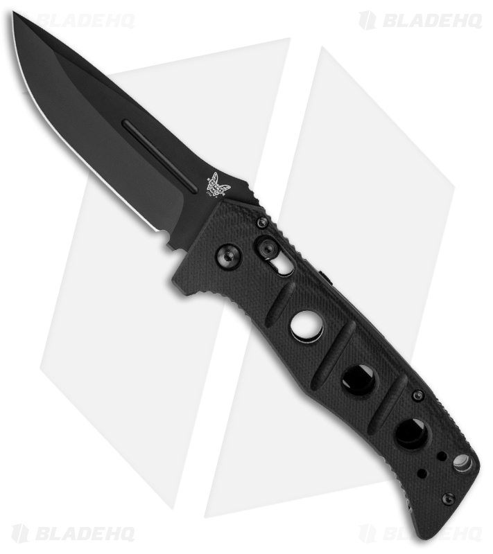 Benchmade 2750 Adamas Automatic Knife w/ Black Handle (3.82" Black ...