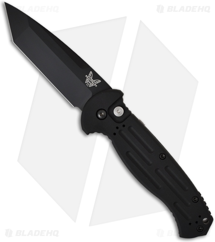 Benchmade 9052BK AFO II Tanto Automatic Knife (3.56" Black) - Blade HQ