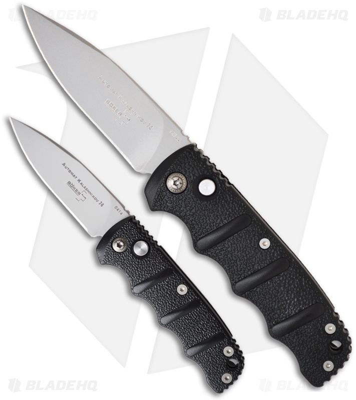 Boker Mini Kalashnikov Automatic Knife | 2.5" Bead Blast + Black | Blade HQ