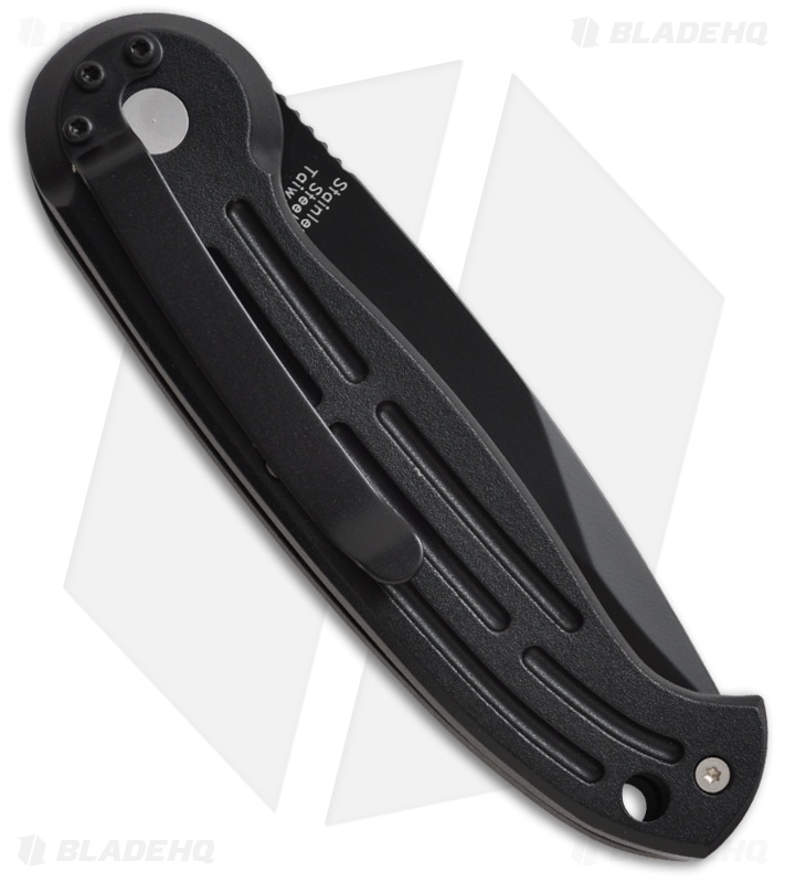 Boker | Magnum Tanto Automatic Knife | Black | Black Serrated | Blade HQ