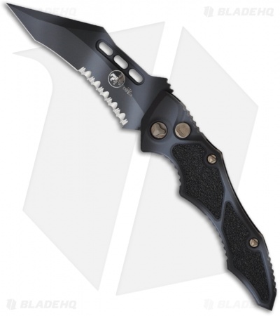 Microtech Urban Camo Vector Automatic Knife (3.95" Serr) 132-2UC - Blade HQ