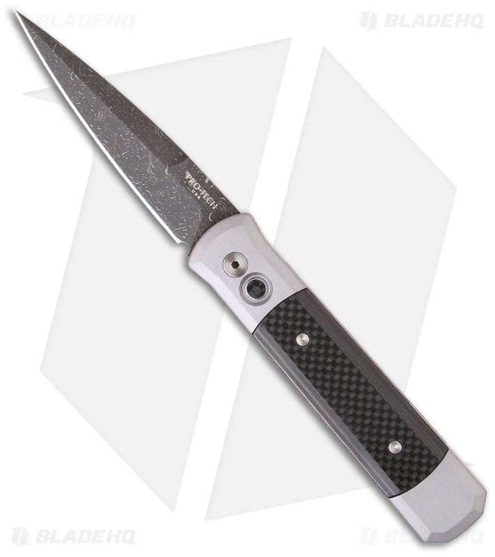 Pro-Tech Custom Godfather Automatic Knife Gray/Carbon Fiber (4 ...