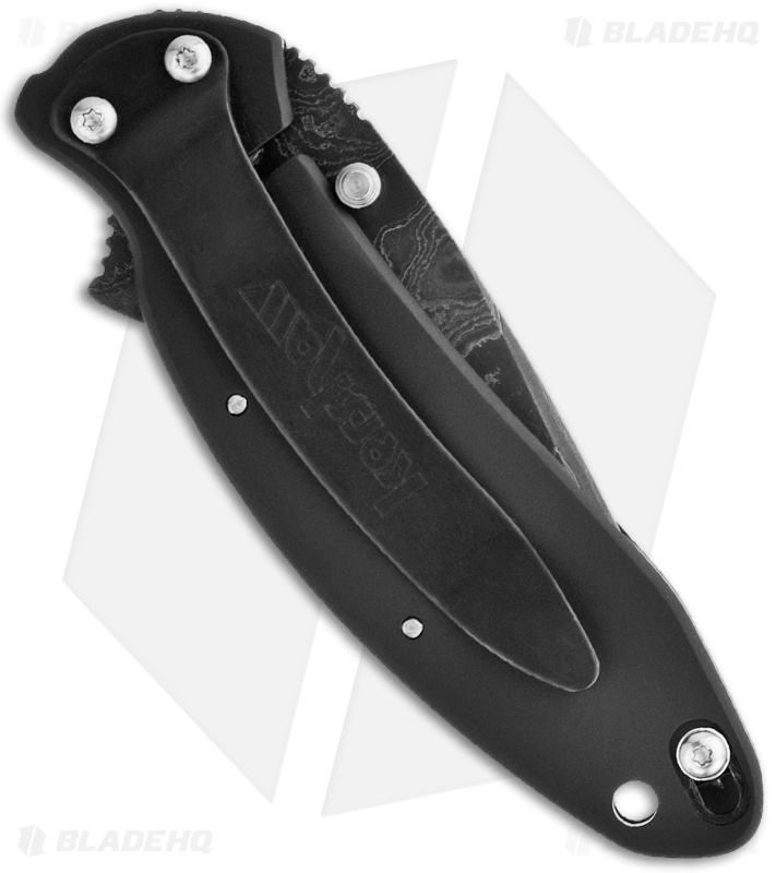 Kershaw Scallion Assisted Opening Knife Black (2.25" Damascus ...