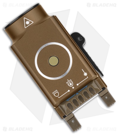 Olight BALDR S Tactical LED Flashlight Desert Tan Blue Laser